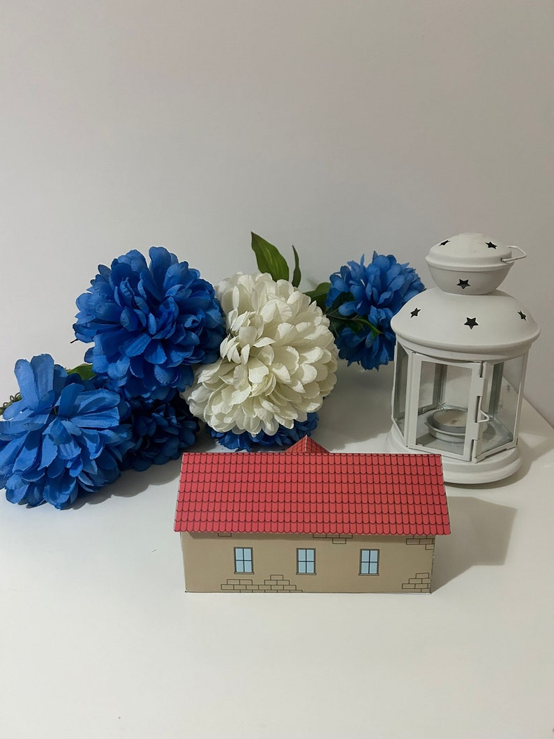 Paper Family House Printable PDF Model House 3D Craft - Etsy