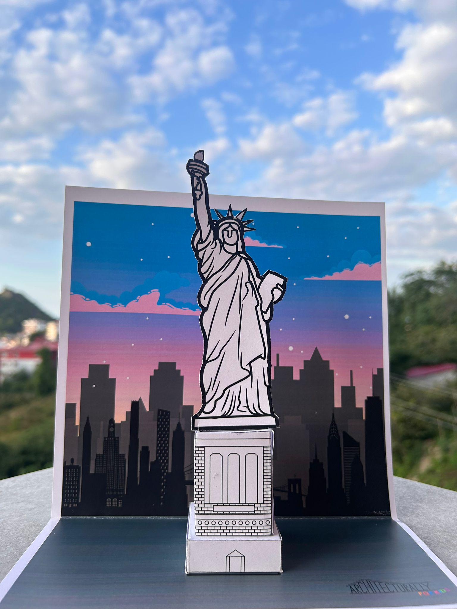 Paper Statue of Liberty PDF Printable Activity for Kids - Etsy