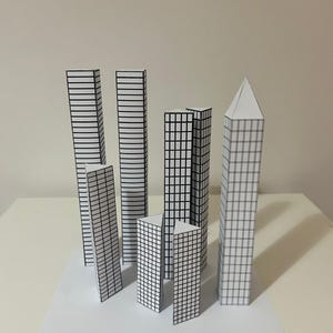Paper City Printable PDF 3d Craft - Etsy