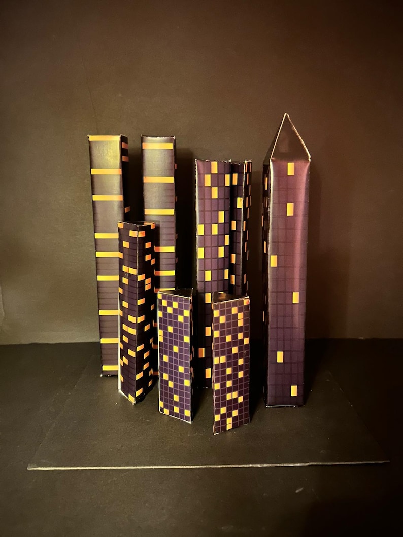 Paper City Printable PDF 3d Craft - Etsy