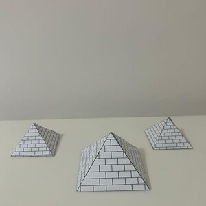 Paper Egyptian Pyramids Pdf Printable Activity for Kids - Etsy