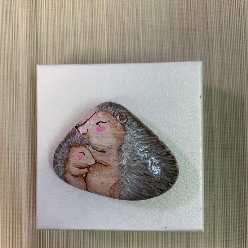 Paint Hedgehog Rock - Etsy