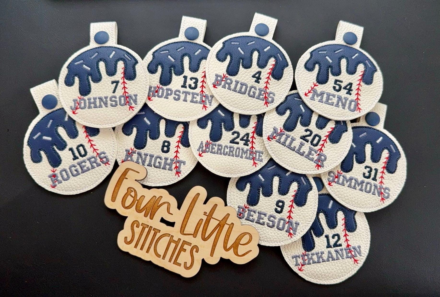 Baseball Drip, Drippy Bag Tag, Baseball Ice Cream Drip Bag Tag ...