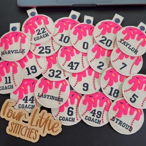Baseball Drip, Drippy Bag Tag, Baseball Ice Cream Drip Bag Tag ...