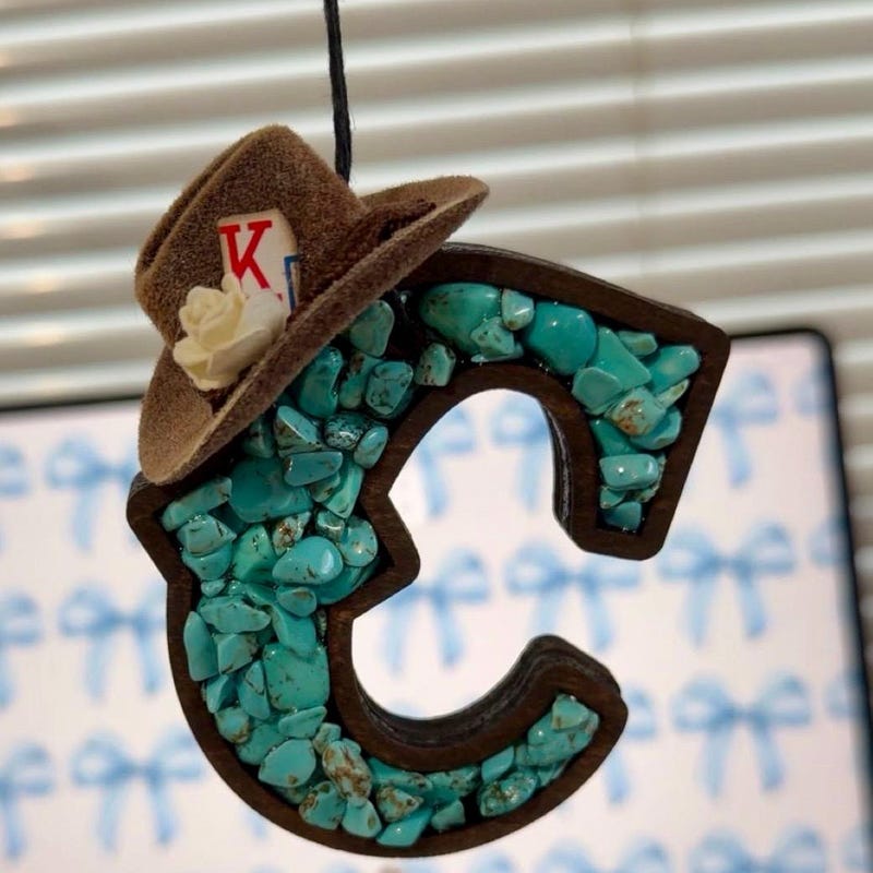 Rearview Mirror Charm Wood - Etsy