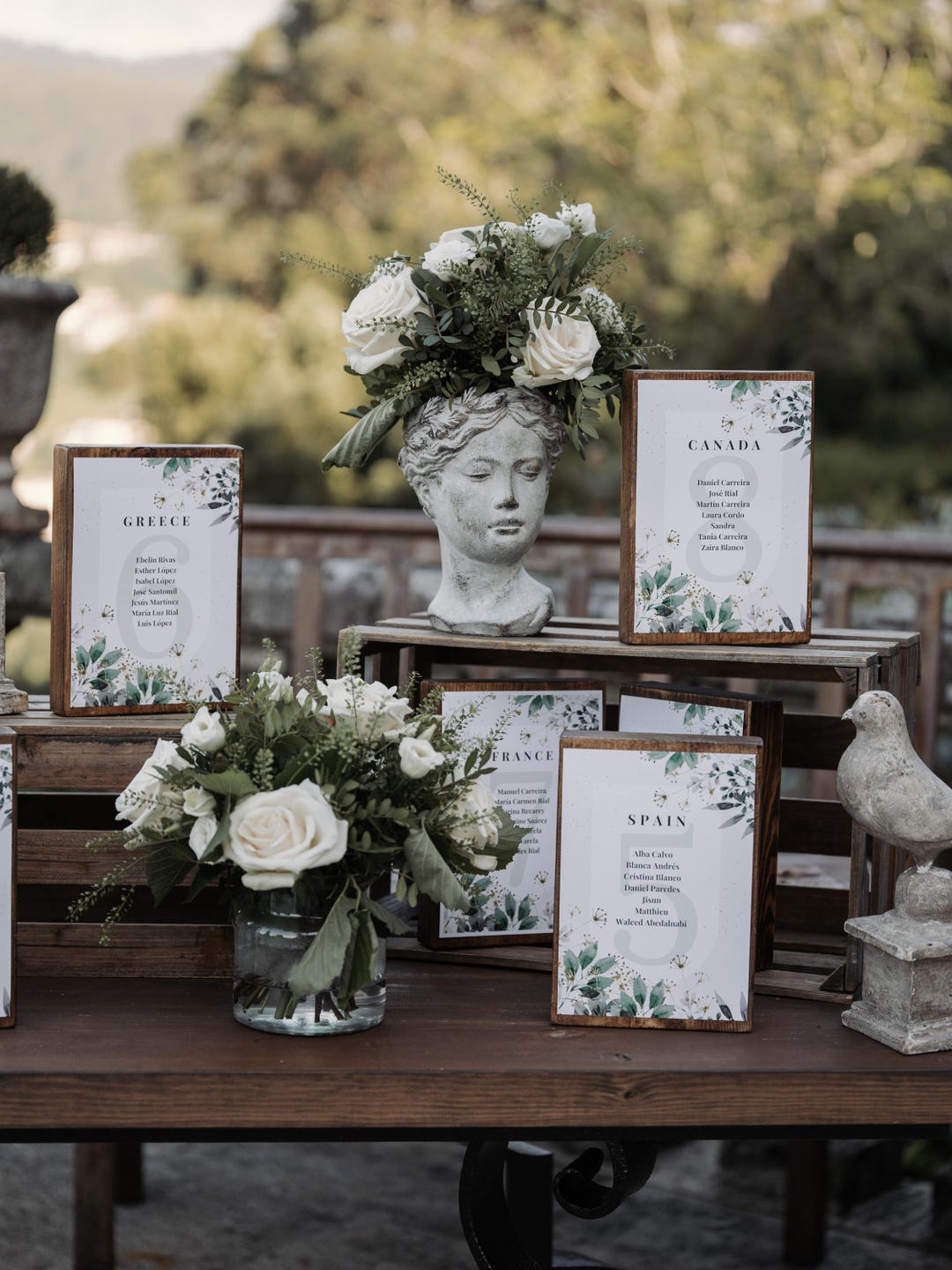 Seating Chart Template, Modern Minimalist Wedding Mirror Table Seating ...