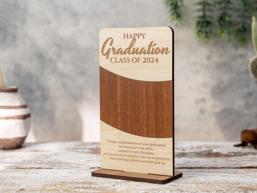 Engraved Wooden Graduation Gift, Graduation Home Decor Gift, Graduation ...