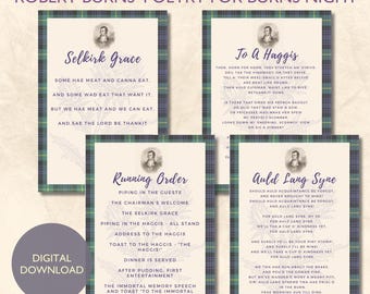 Burns Night Supper Invitation Digital Download | Robert Burns ...