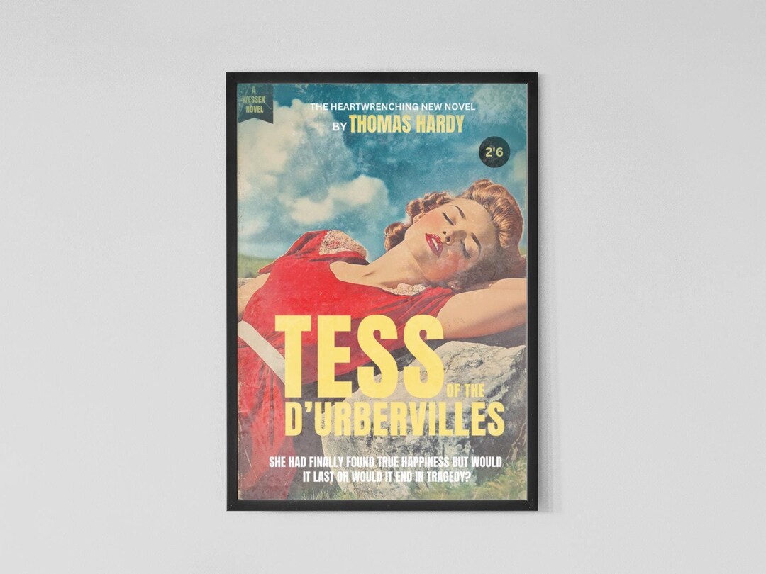 Tess of the D'urbervilles Vintage Paperback Book Cover Wall Art Retro ...