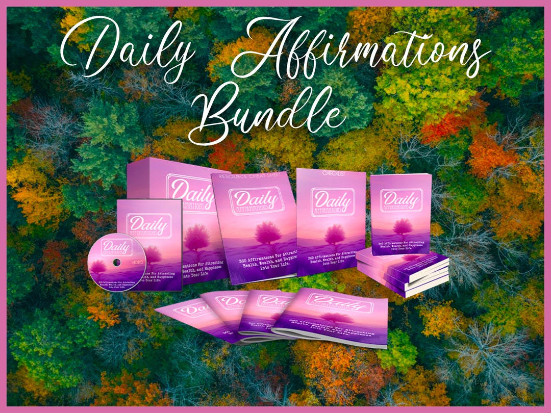 Daily Affirmations Bundle | Mental Health Kit | Daily Affirmations Book ...