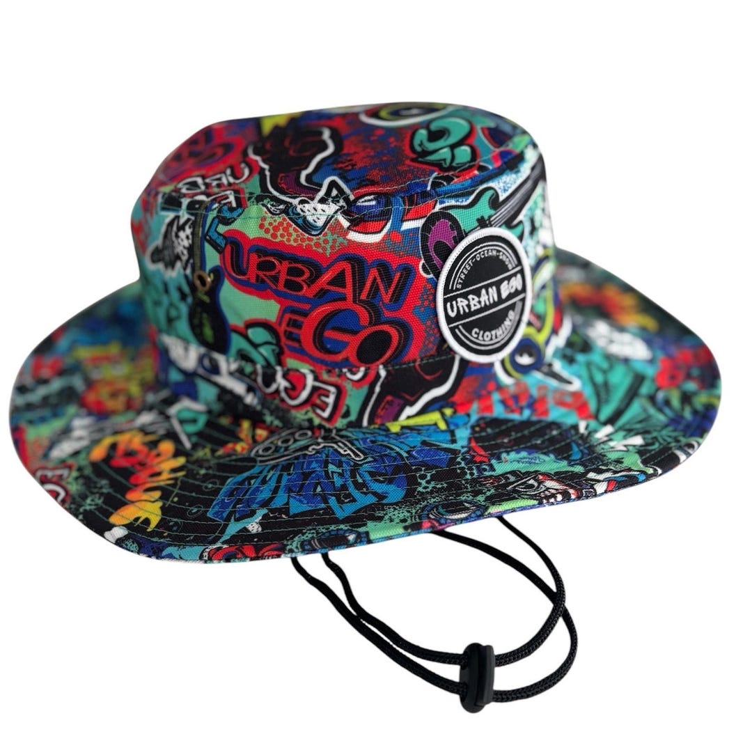 Urban Ego Boonie Hat Graffiti Pattern - Etsy