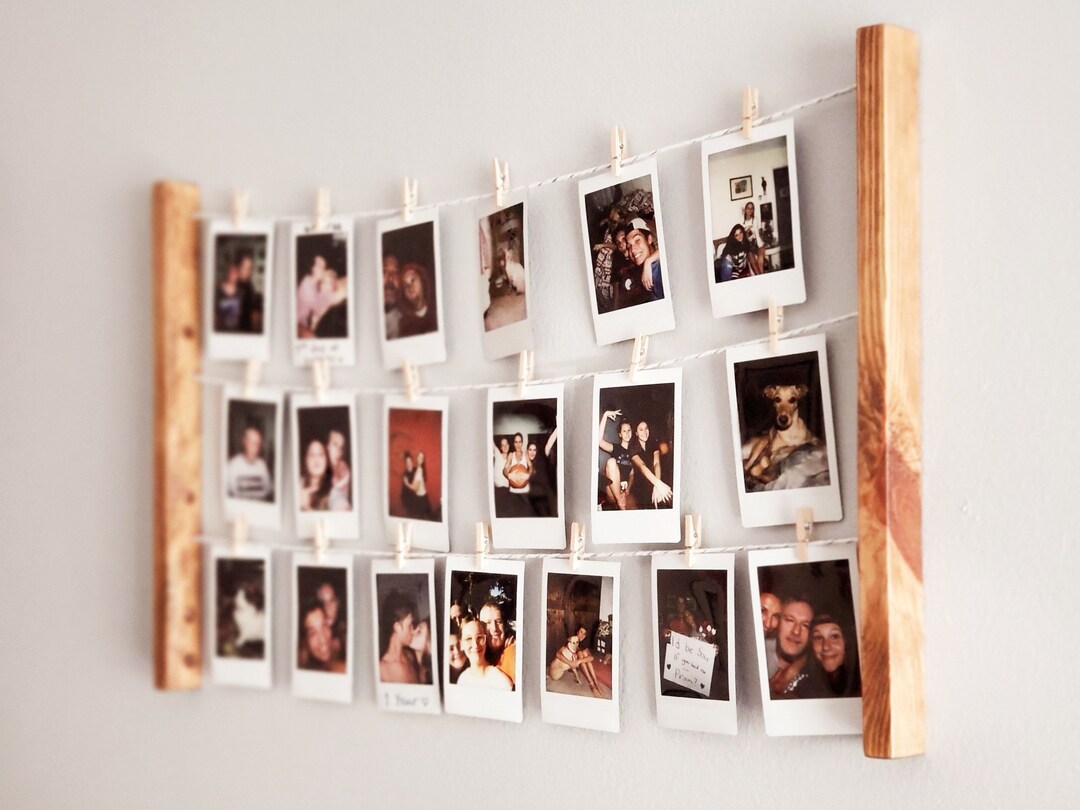 Wall Mounted Polaroid Pictures Rack (old Country Style- Straight Edges ...