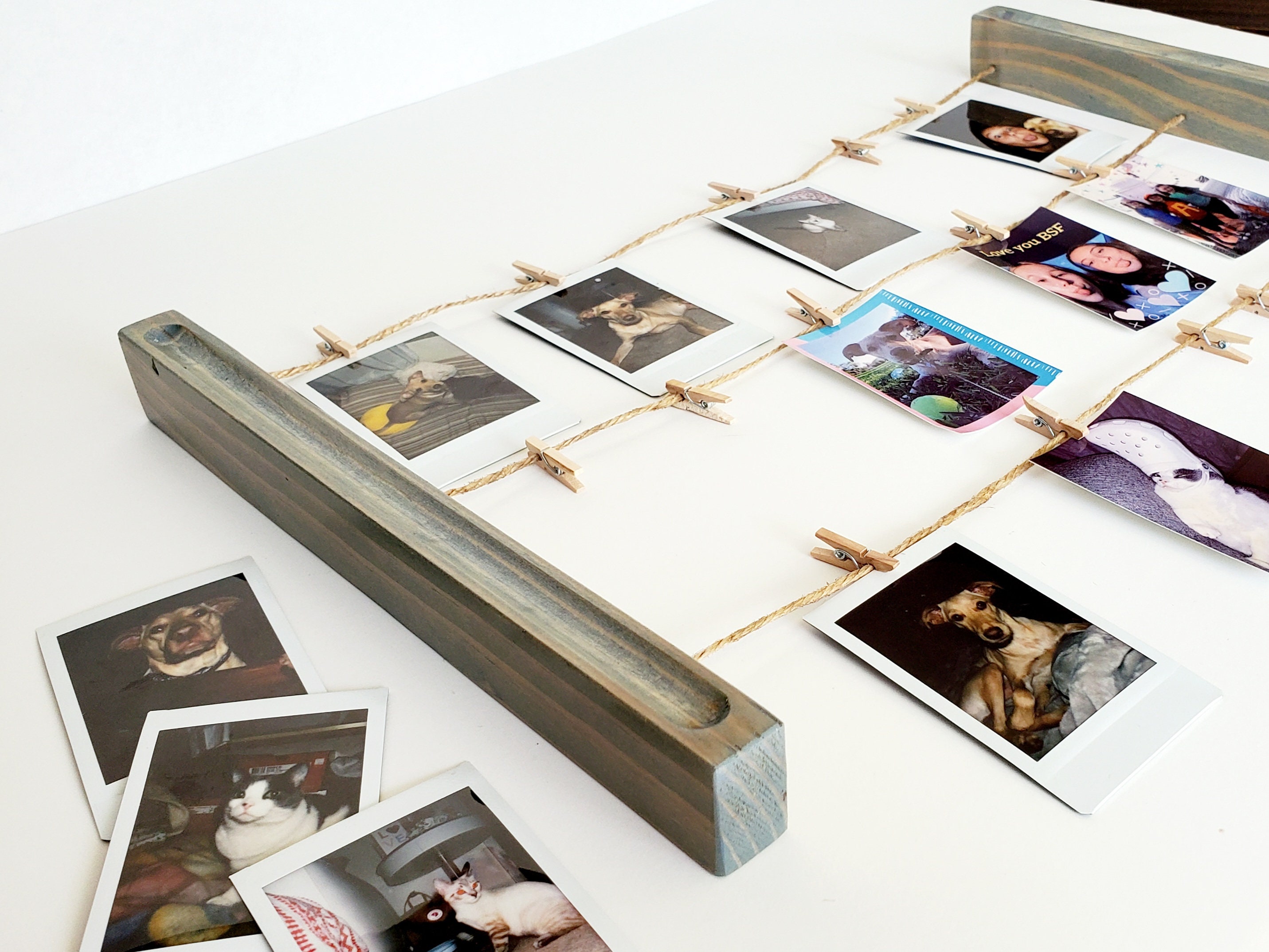 Wall Mounted Polaroid Pictures Rack (groovy Style) Photo Holder ...