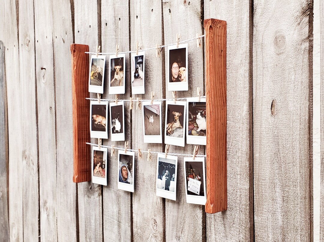 Wall Mounted Polaroid Pictures Rack (deco Style) Photo Holder, College ...