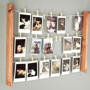 Wall Mounted Polaroid Pictures Rack (deco Style) Photo Holder, College ...