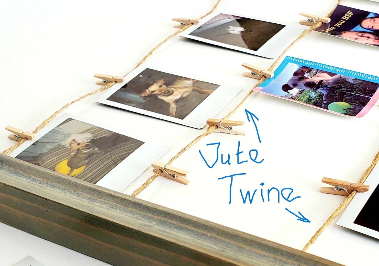Wall Mounted Polaroid Pictures Rack (groovy Style) Photo Holder ...