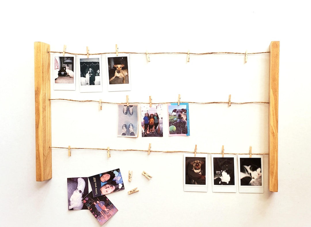 Wall Mounted Polaroid X-wide Pictures Rack (old Country Style ) Instax ...