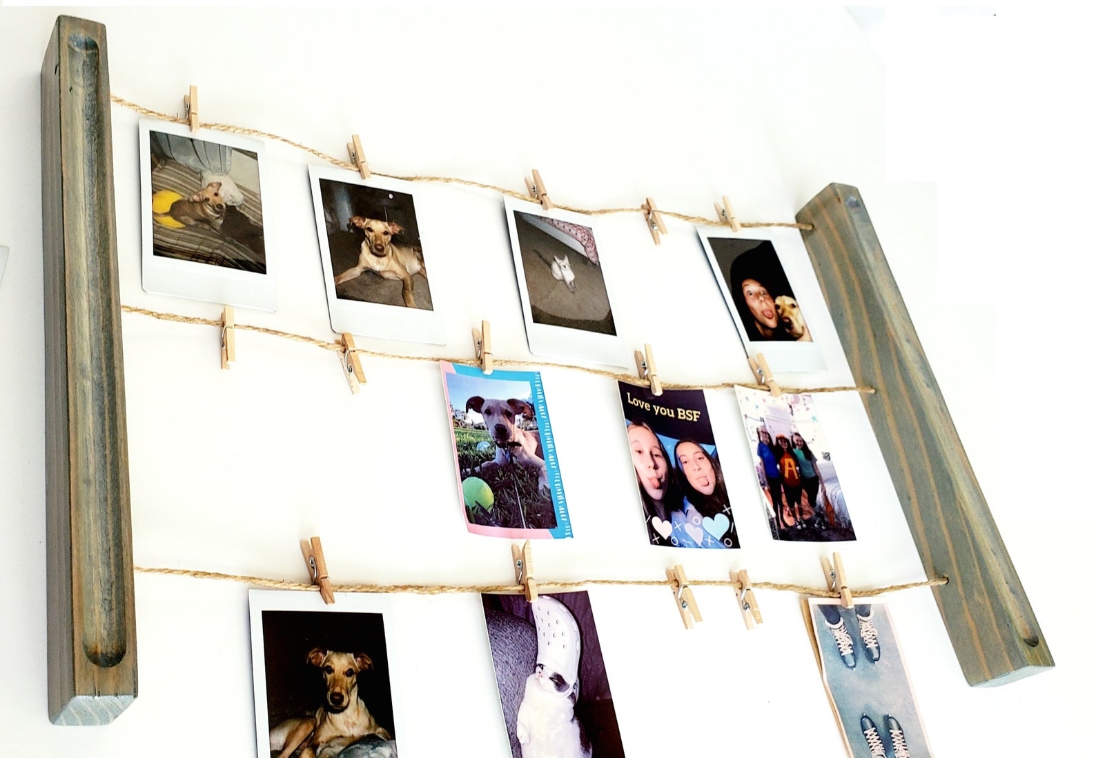 Wall Mounted Polaroid Pictures Rack (groovy Style) Photo Holder ...