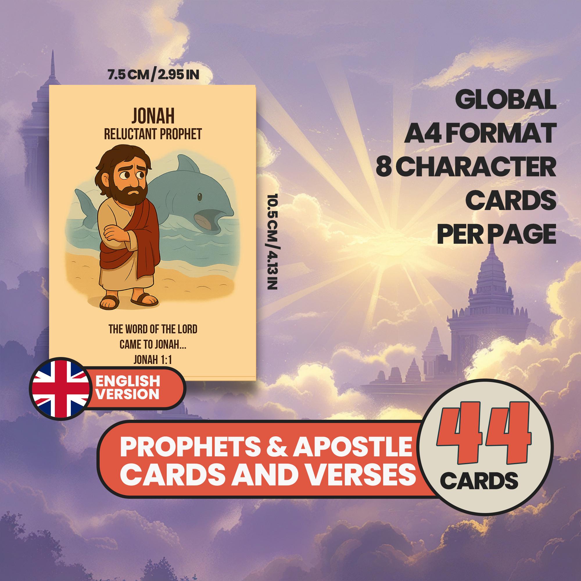 Bible Flashcards: Prophets, Apostles & Christian Symbols (PDF Download ...