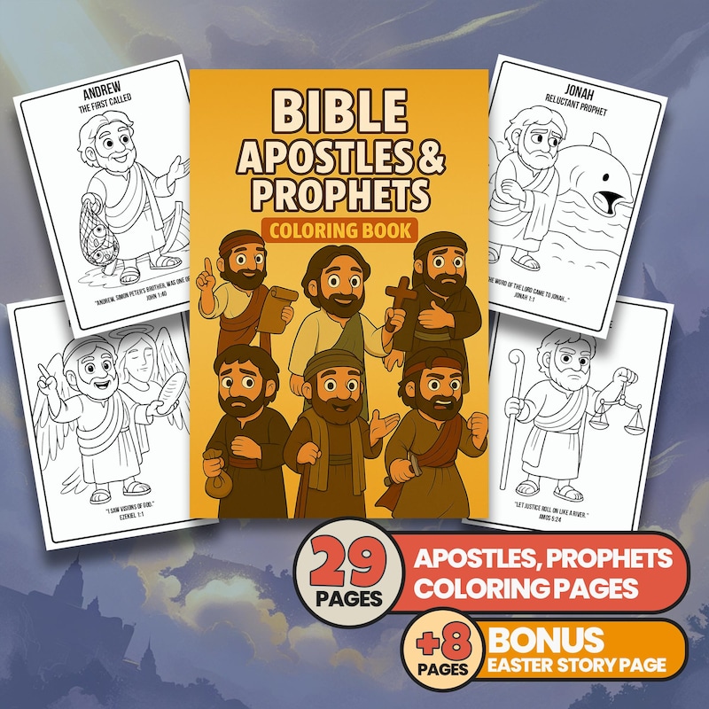 Prophets Coloring Page - Etsy UK