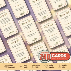 240 Bible Verse Cards: Christian Inspiration, Women's Ministry (PDF) - Etsy