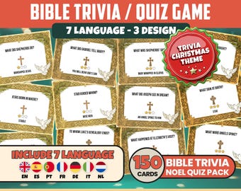 Bible Christmas Quiz for Children and Adults - Etsy UK