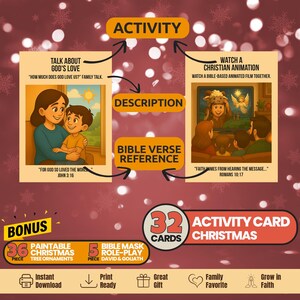 Christmas Advent Activity Cards – Bible Based Ornaments & Masks ...
