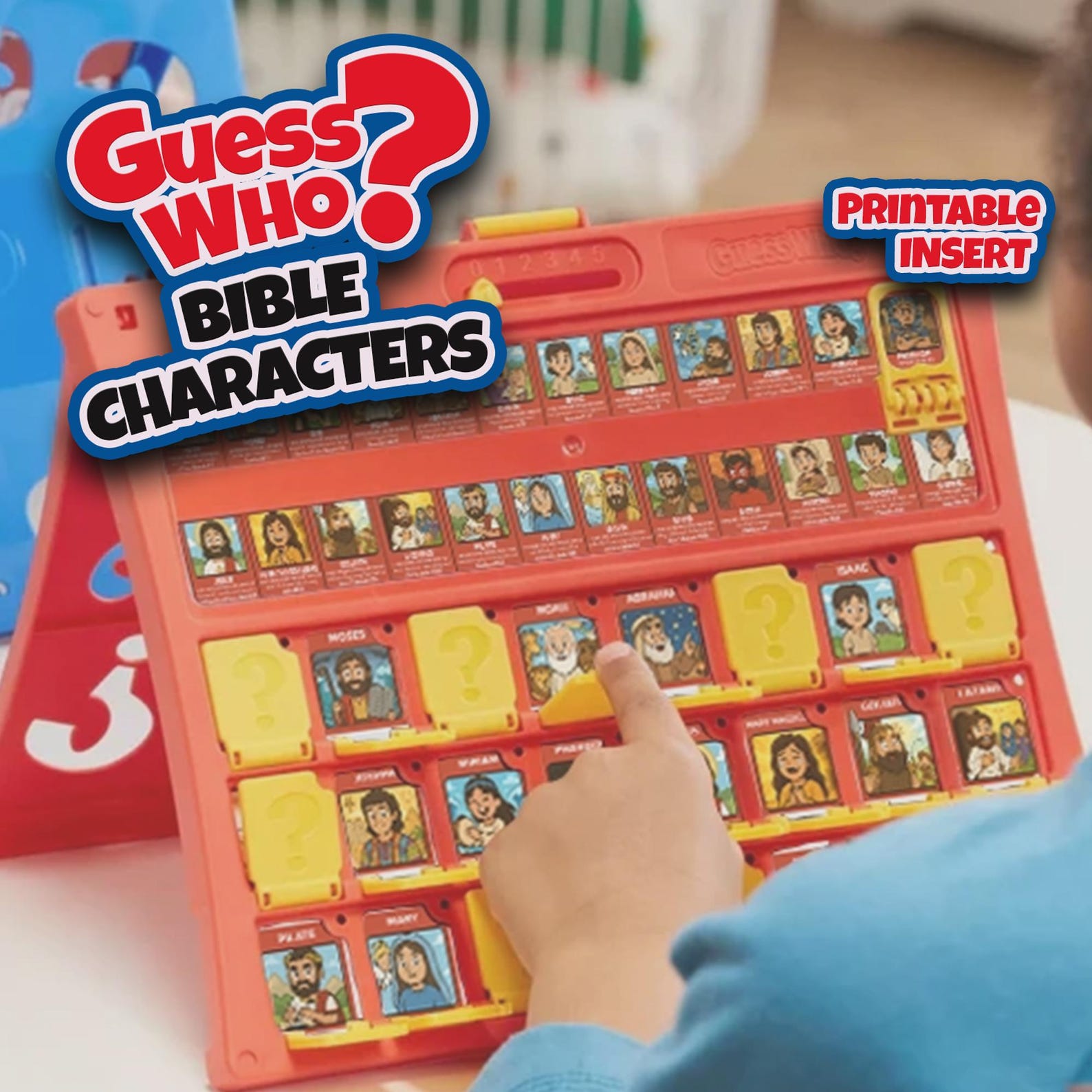 Bible Character Guess Who Game: Printable Christian Game Inserts - Etsy