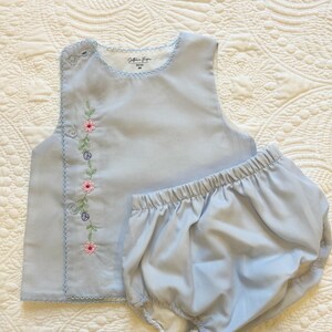 Two-piece Embroidered Diaper Set - Etsy