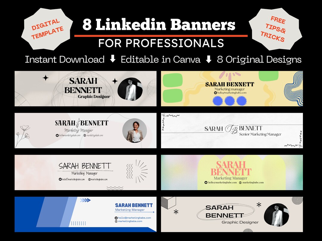 Linkedin Banner Template for Personal Branding, 2024 Linkedin ...