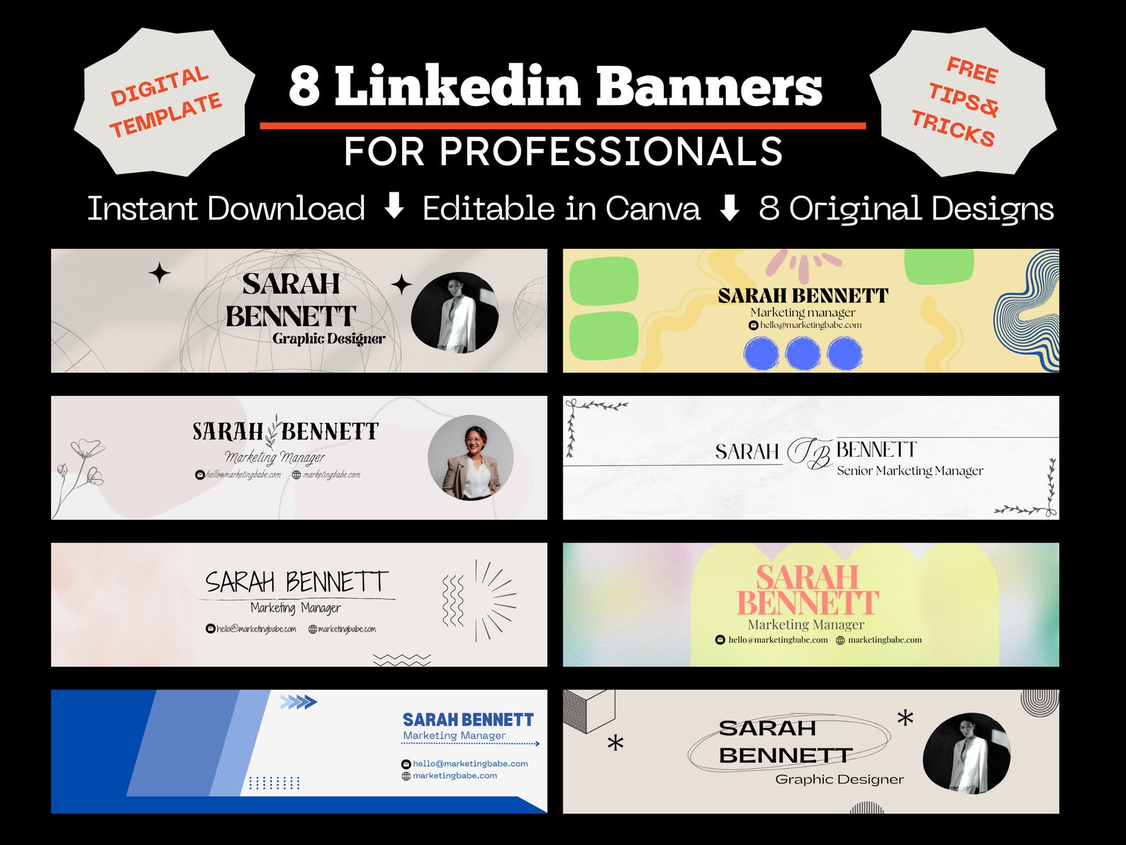 Linkedin Banner Template for Personal Branding, 2024 Linkedin ...