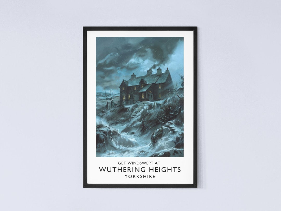 Wuthering Heights Vintage Travel Poster | Classic Literature ...