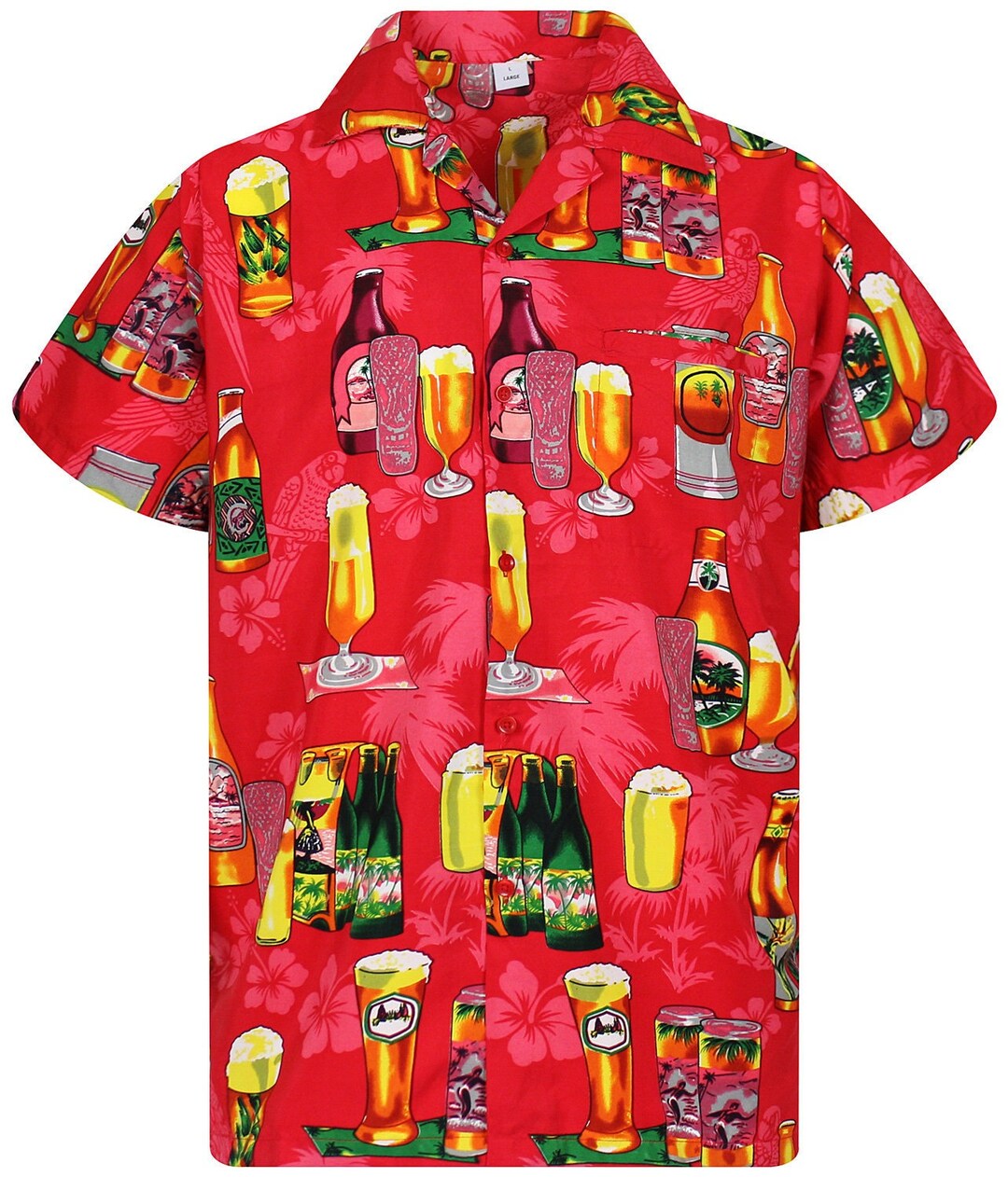 V.h.o/beer Bottle Two/hawaiian Shirt for Men/in Multiple Colors/short ...