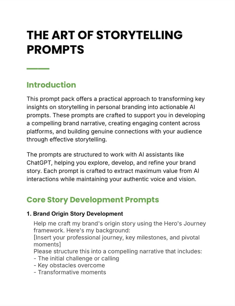 Storytelling for Brands: Complete Toolkit for Content Success - Etsy