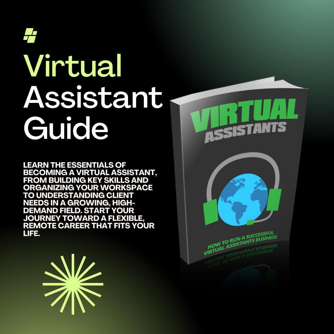 Virtual Assistant Guide for Beginners | Digital Ebook for Remote ...