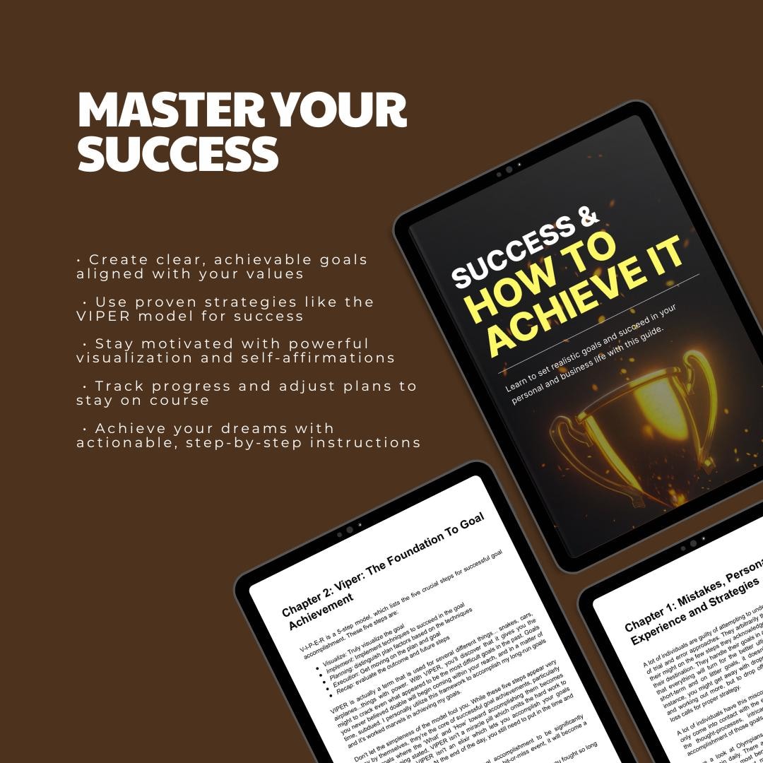 Success and How to Achieve It: Goal-setting Guide for Growth - Etsy