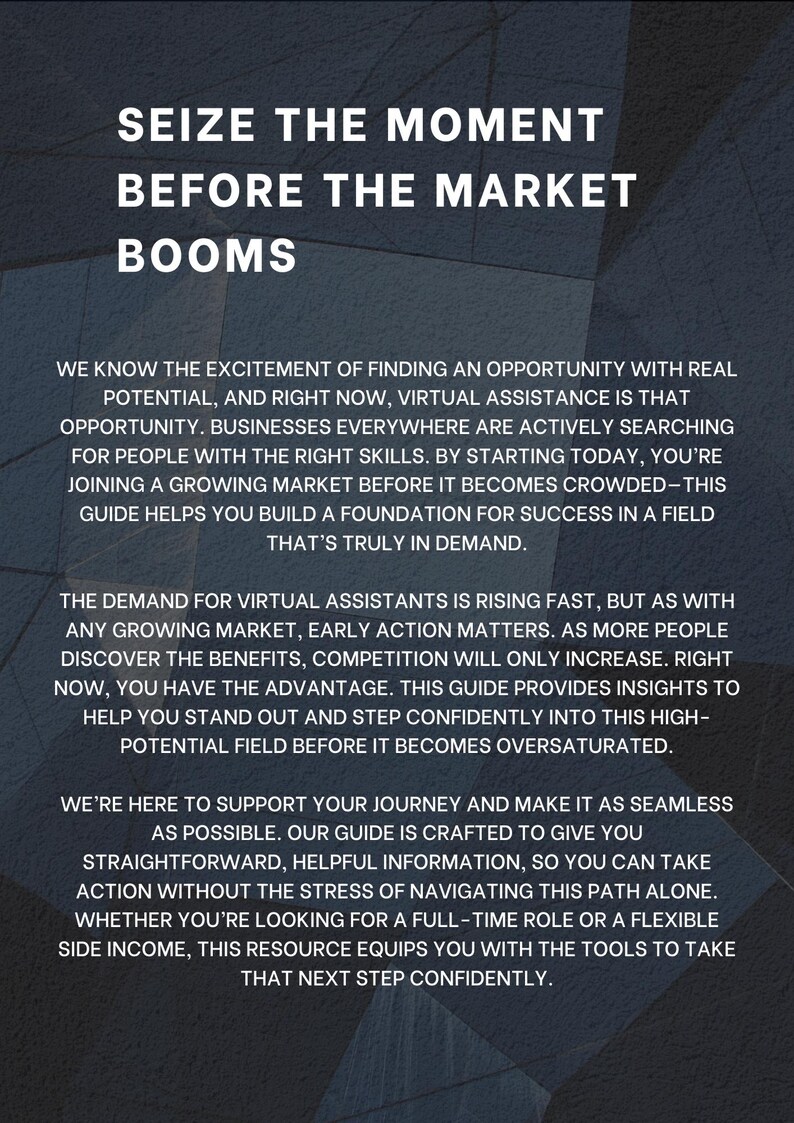 Virtual Assistant Guide for Beginners | Digital Ebook for Remote ...