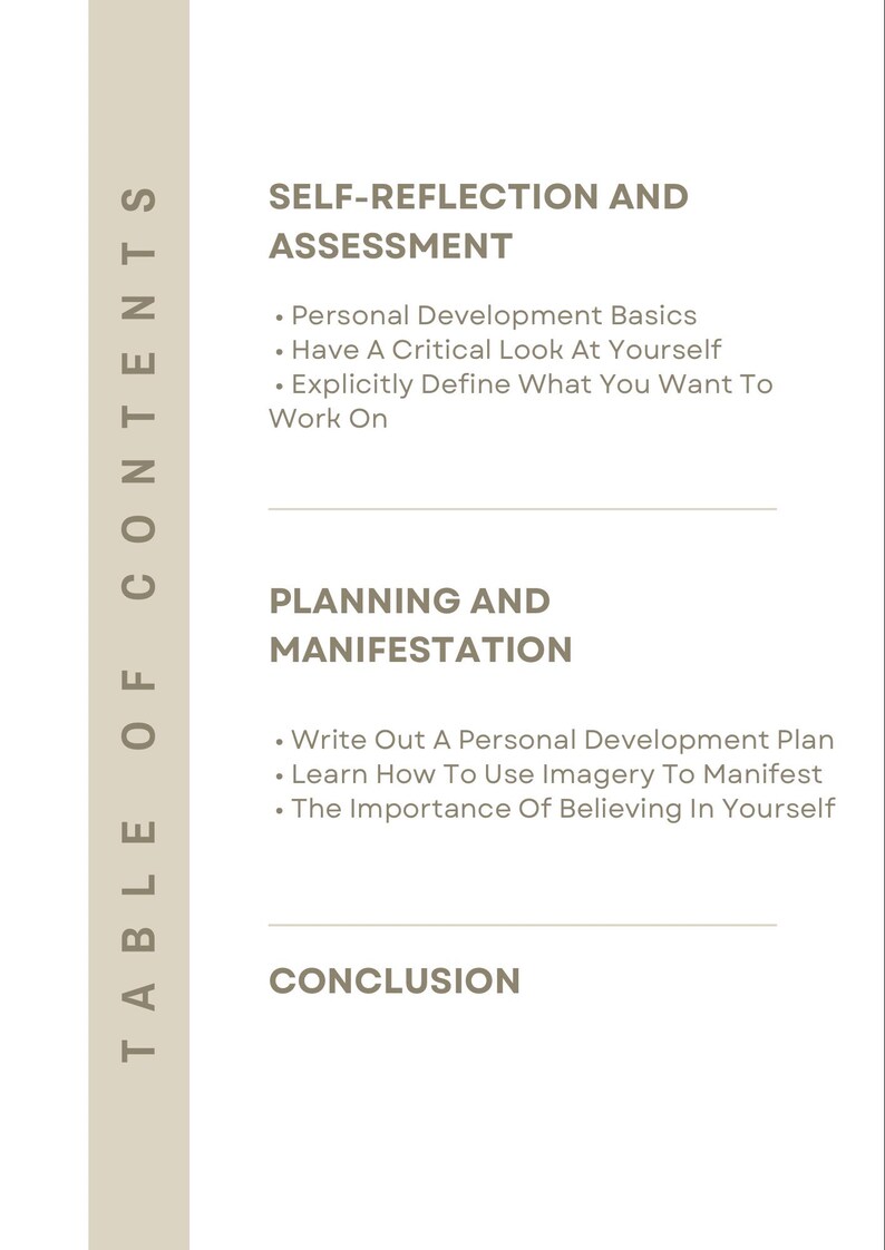Personal Development Guide With Bonus Goal-setting Template ...