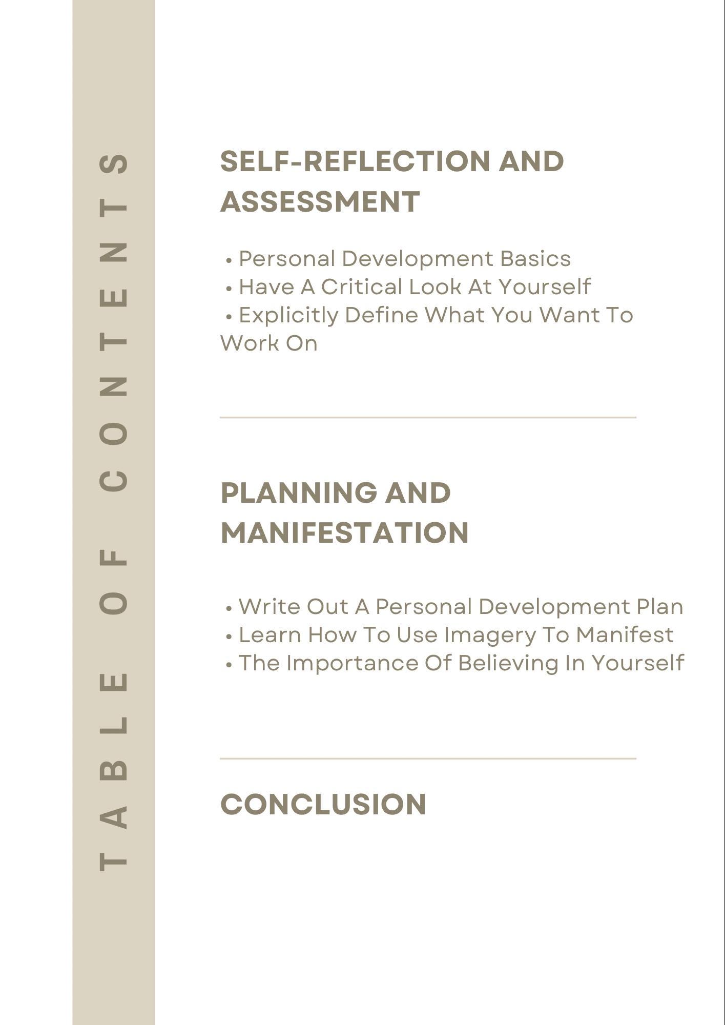 Personal Development Guide With Bonus Goal-setting Template ...