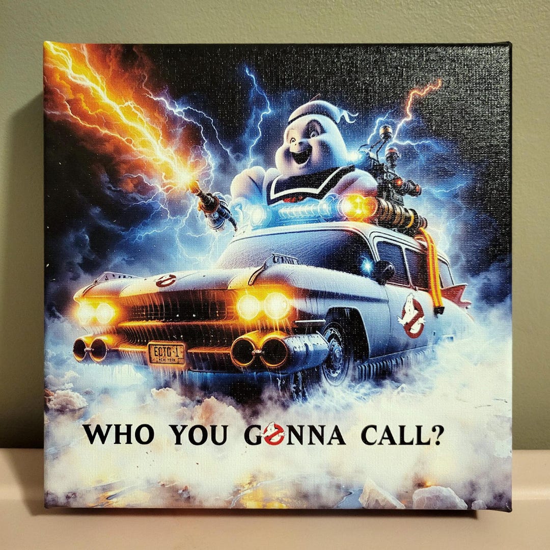 Ghostbusters Ecto Stay Puft LED Backlit Canvas Print - Etsy