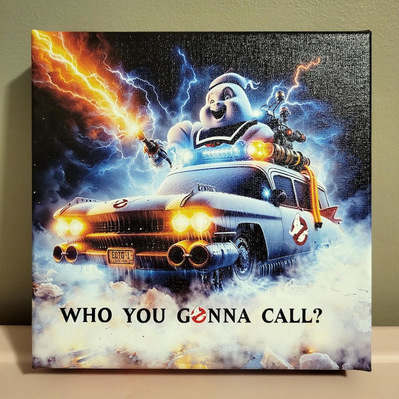 Ghostbusters Ecto Stay Puft LED Backlit Canvas Print - Etsy
