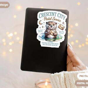 Otter Postal Service PNG | Crescent City Inspired | Bookish Digital ...