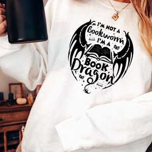 I'm Not A Bookworm PNG | I'm A Book Dragon PNG | Fantasy Lovers | Book ...