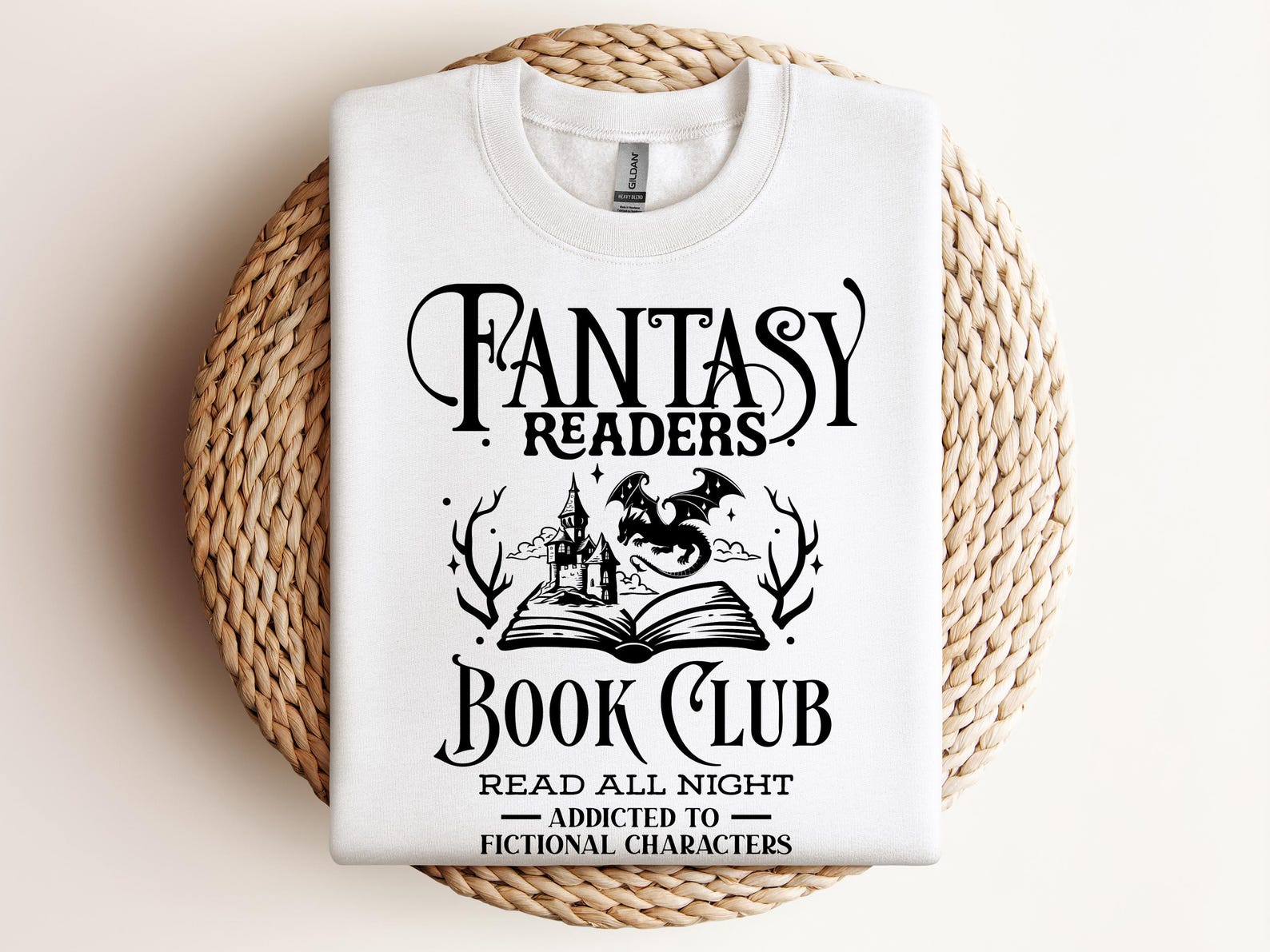 Fantasy Readers Book Club PNG: Dragon Castle Design (digital Download ...