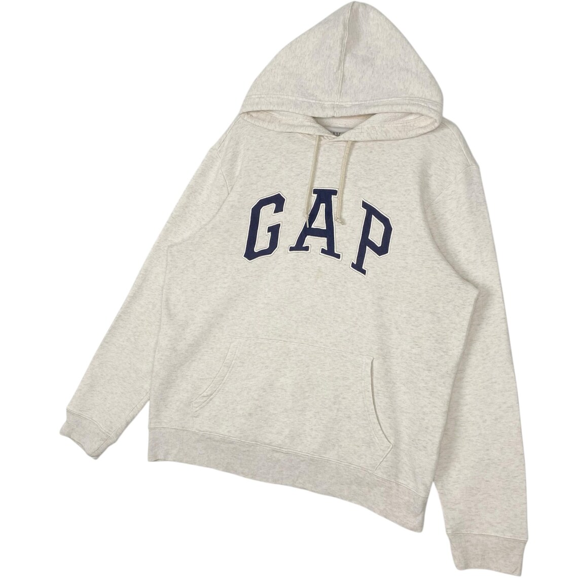 Vintage GAP Hoodie Full Zip Big Logo Embroidered Gray Pullover Jumper ...