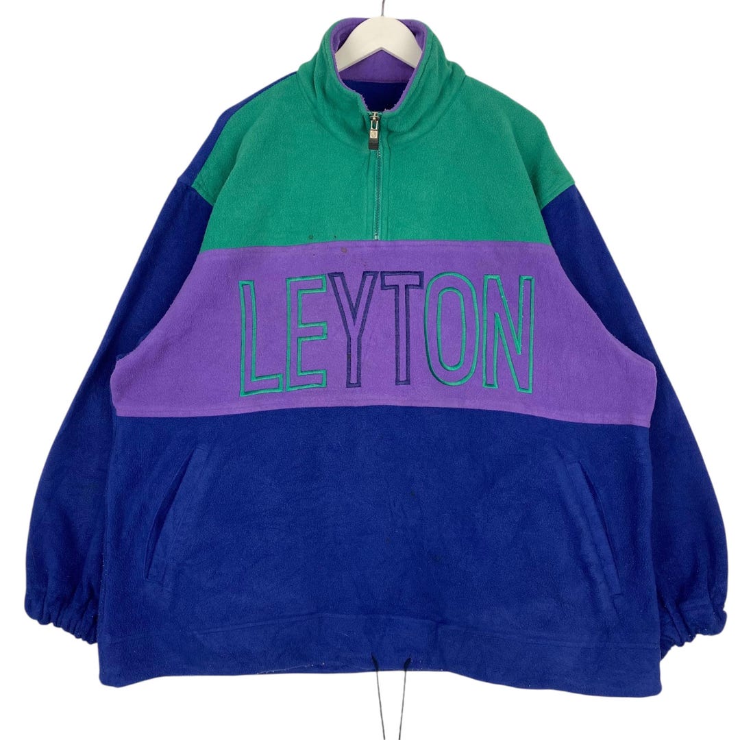 Vintage Leyton House Racing Team Embroided Logo Colour Block Quarter ...