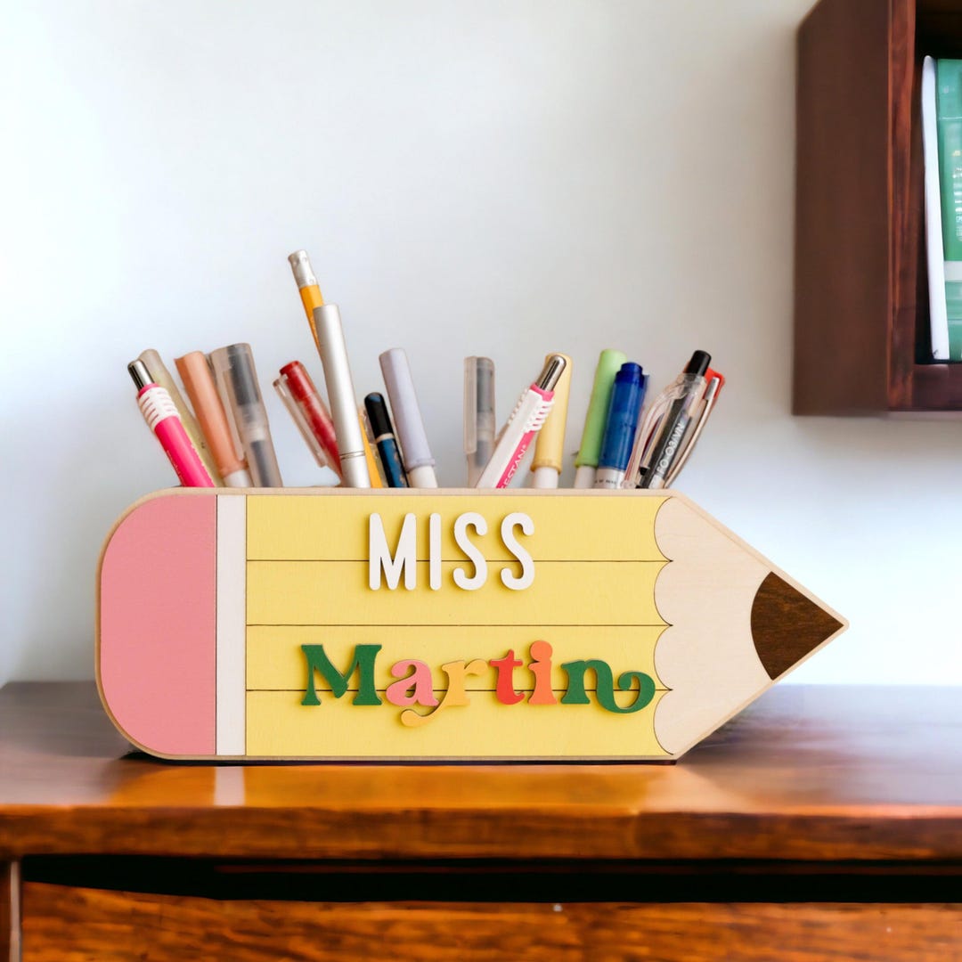 Personalized Teacher Desk Caddy,back to School Gift,teacher ...
