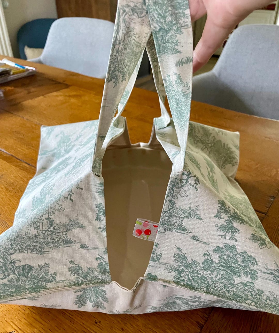 Jouy Canvas Pie Bag - Etsy