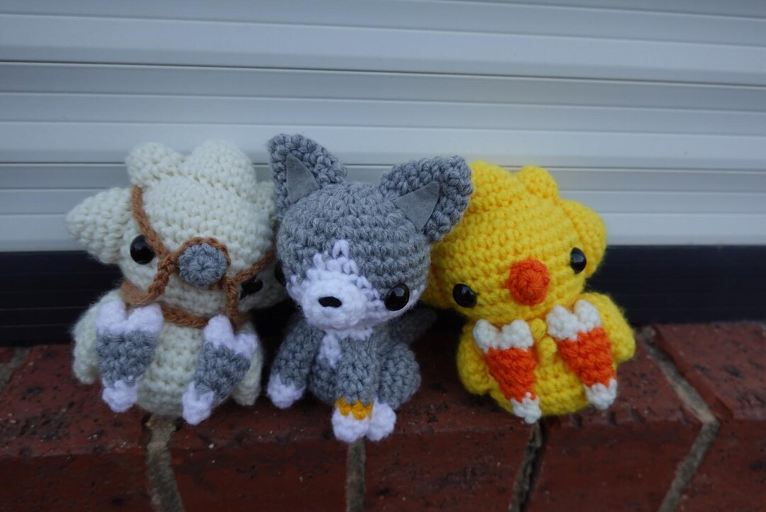 Chocobo, Tonberry, Carbuncle, Fenrir & Moogle- Final Fantasy - Etsy