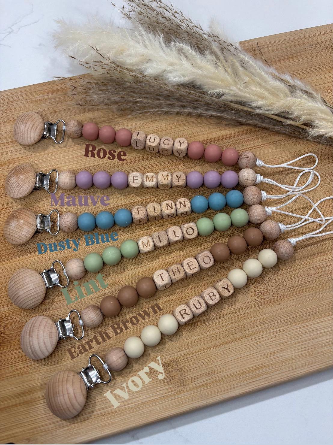 Personalized Soother Clips | Soother Clip | Custom Soother Clip | Binky ...